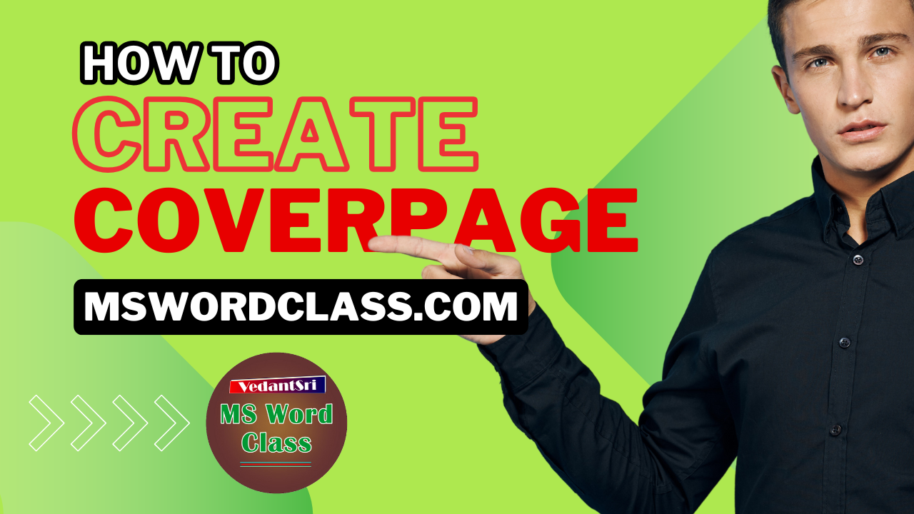 Cover Page Projects in MS Word Class - MS Word Class